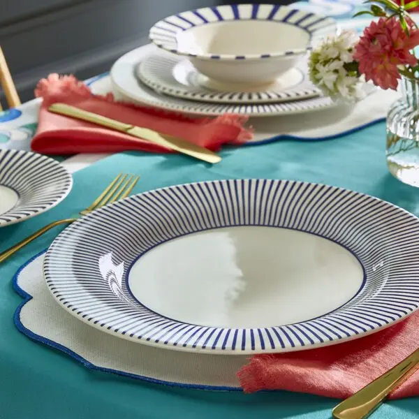 SPODE Italian Steccato Dinner Plates, Set Of 4