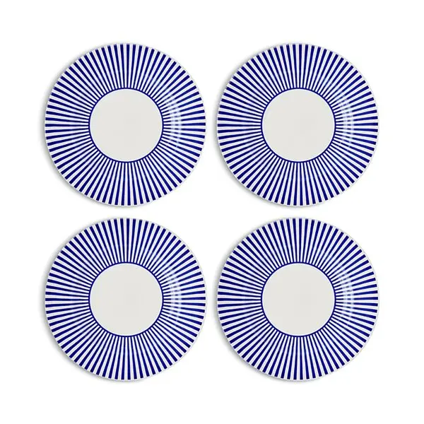 SPODE Italian Steccato Salad Plates, Set Of 4 - Blue