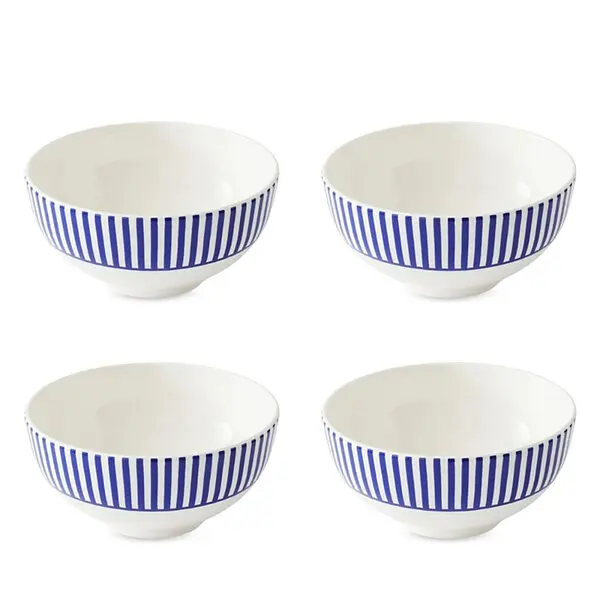 SPODE Italian Steccato Rimless Bowls, Set Of 4 - Blue