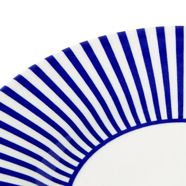 SPODE Italian Steccato Narrow Stripe Tidbit Plates, Set Of 4