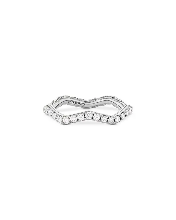David Yurman Stax Zig Zag Ring - Silver