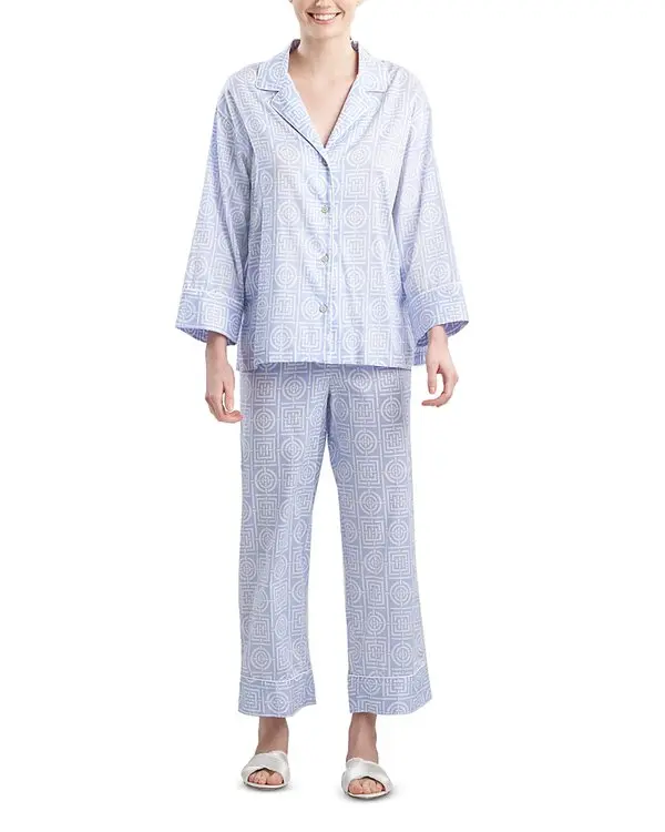 Natori Infinity Cotton Pajama Set - Powder Blue