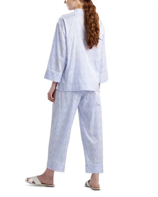 Natori Infinity Cotton Pajama Set - Powder Blue