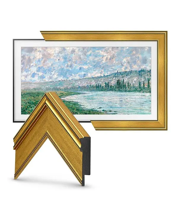DECO TV FRAMES 50" Frame For Samsung The Frame Tv 2021-2025 - Antique Gold