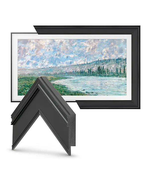 DECO TV FRAMES 43" Customizable Frame For Samsung The Frame Tv 2021-2025 - Black