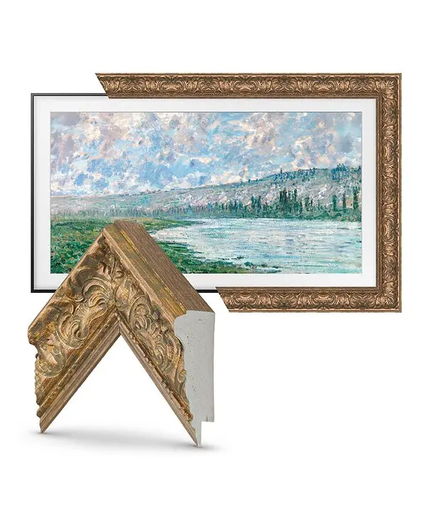 DECO TV FRAMES 43" Customizable Frame For Samsung The Frame Tv 2021-2025 - Tuscan Copper