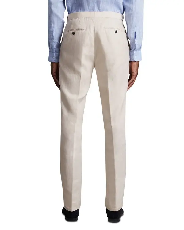REISS Kin Linen Slim Fit Suit Pants