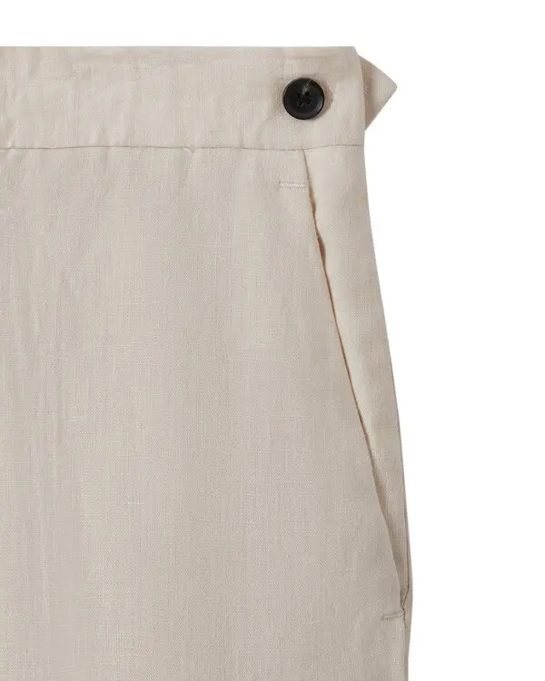 REISS Kin Linen Slim Fit Suit Pants