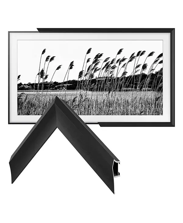 DECO TV FRAMES 75" Alloy Prismatic Frame For Samsung The Frame Or Frame Pro Tv 2021-2025 - Prismatic Anodized Black