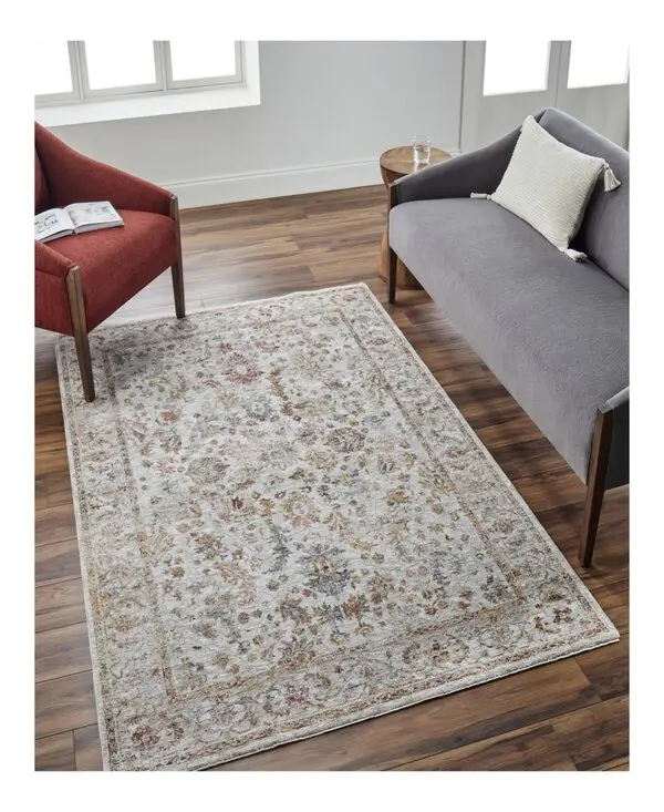 Livabliss Mona Lisa Mni-2311 Area Rug, 7'10 X 10'3 - Rust/denim