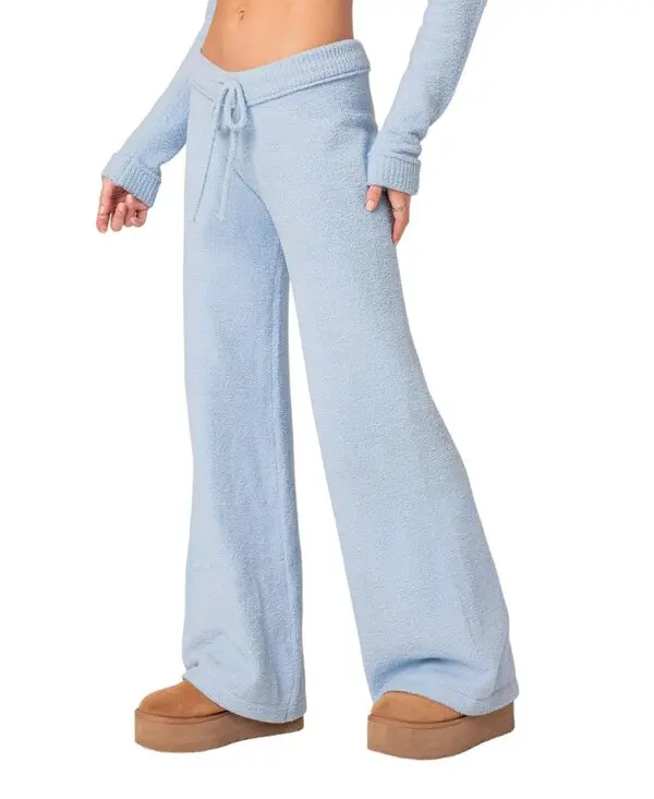 EDIKTED Plush Knit Pants