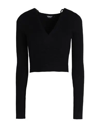 Only Knitted Cropped V-neck Sweater