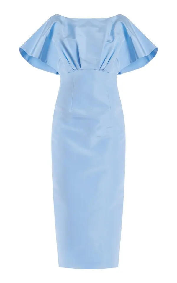 princess polly baby blue dress San Antonio satin midi dress blue main image 1