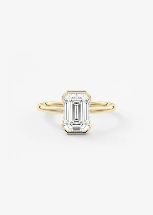 FRANK DARLING The Clutch Emerald Cut Ring - Yellow Gold