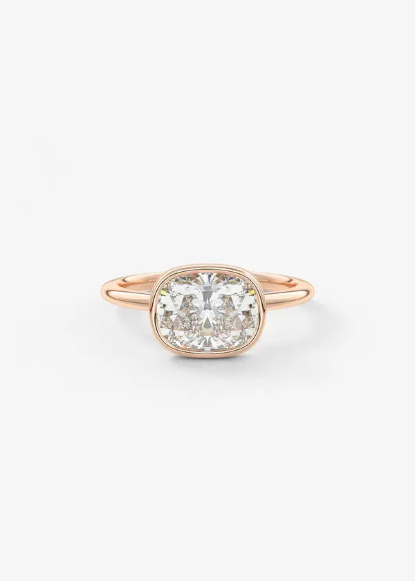 FRANK DARLING The Daily Bezel E.w. Cushion Ring - Yellow Gold