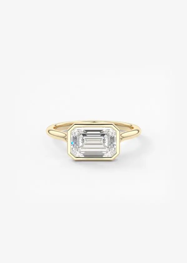FRANK DARLING Breezy Bezel E.w. Emerald Ring - Yellow Gold