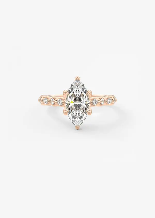 FRANK DARLING Chantilly Marquise Engagement Ring - Yellow Gold