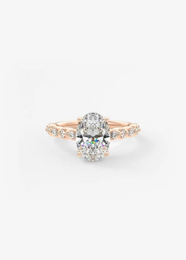 FRANK DARLING Chantilly Oval Engagement Ring - Yellow Gold