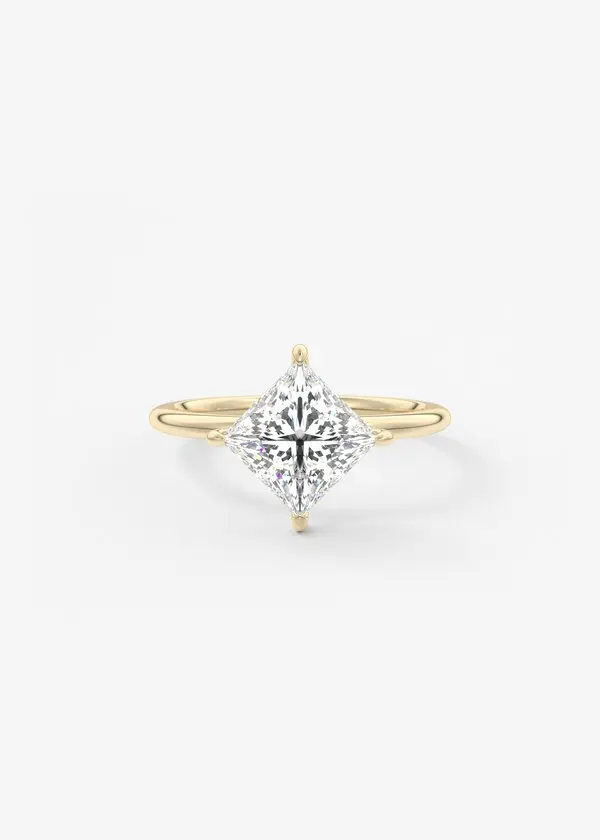 FRANK DARLING Harper Kite Princess Engagement Ring - Yellow Gold