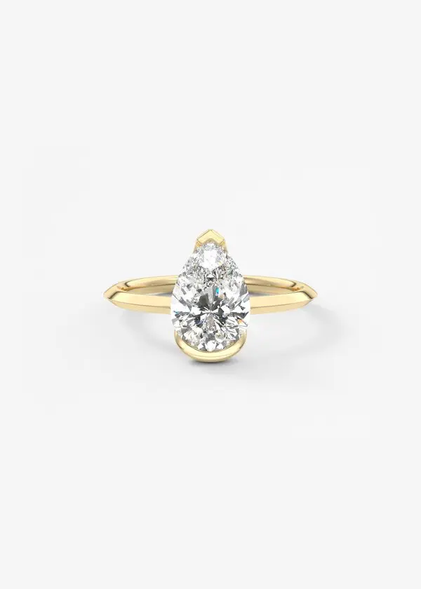 FRANK DARLING The Clutch Pear Ring - Yellow Gold