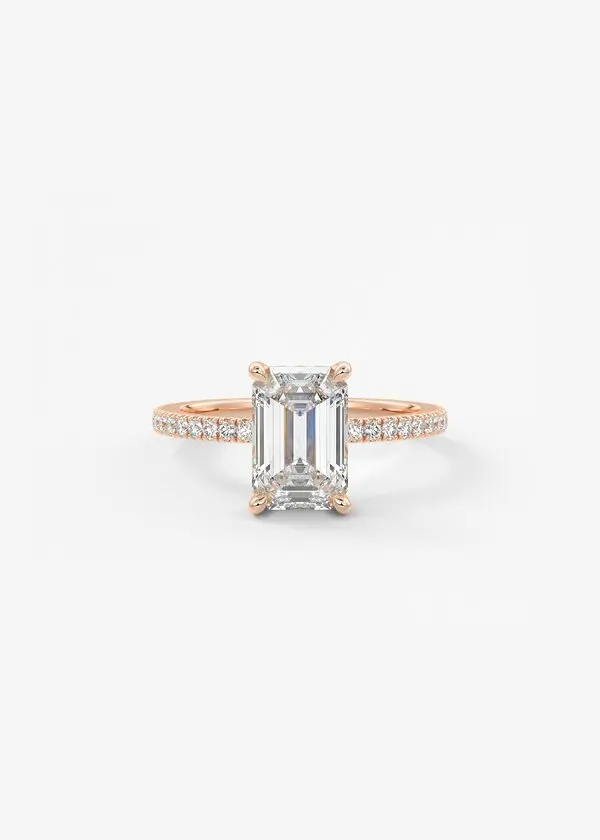 FRANK DARLING Harper Deluxe Emerald Cut Ring - Yellow Gold