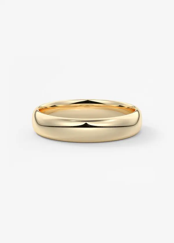FRANK DARLING Dad Band 4.5mm - Yellow Gold