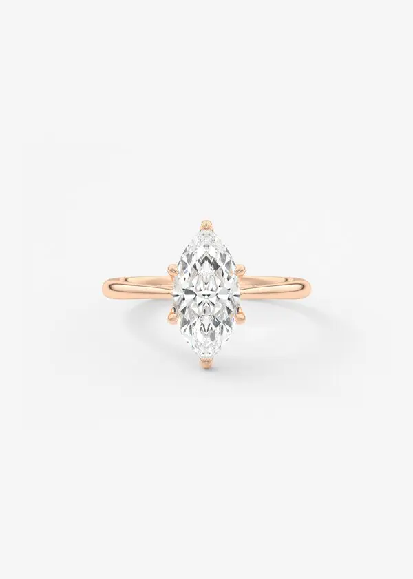 FRANK DARLING Cathedral Royale Marquise Engagement Ring - Yellow Gold