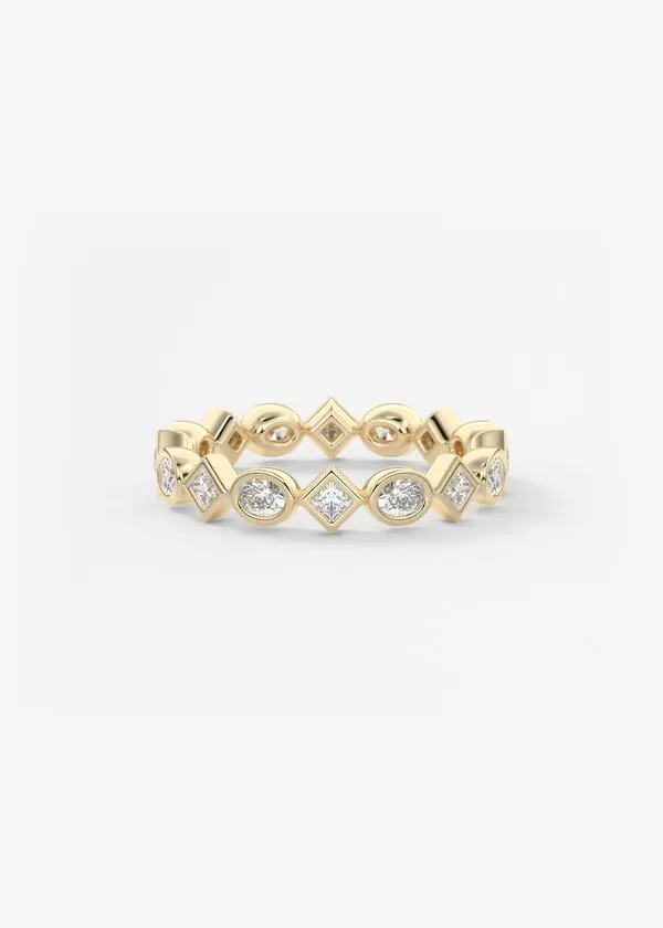 FRANK DARLING The Oval Paisley Eternity Ring - Yellow Gold