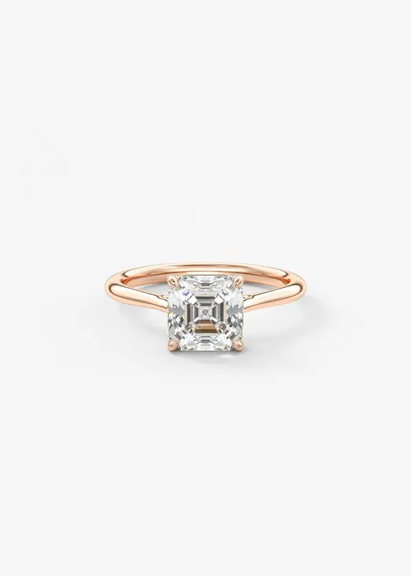 FRANK DARLING Cathedral Asscher Cut Solitaire Ring - Yellow Gold