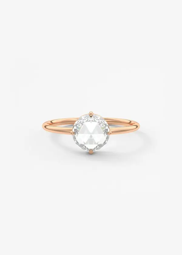FRANK DARLING Compass Rose Cut Solitaire Ring - Yellow Gold