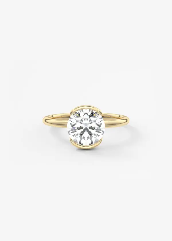 FRANK DARLING Round Cut Engagement Ring - Yellow Gold