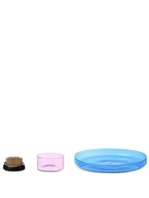 ICHENDORF MILANO Kenzan Glass Tray Set - Pink