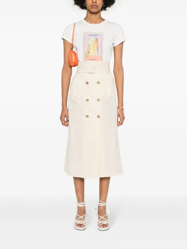 TWINSET Logo-embroidered Cotton T-shirt