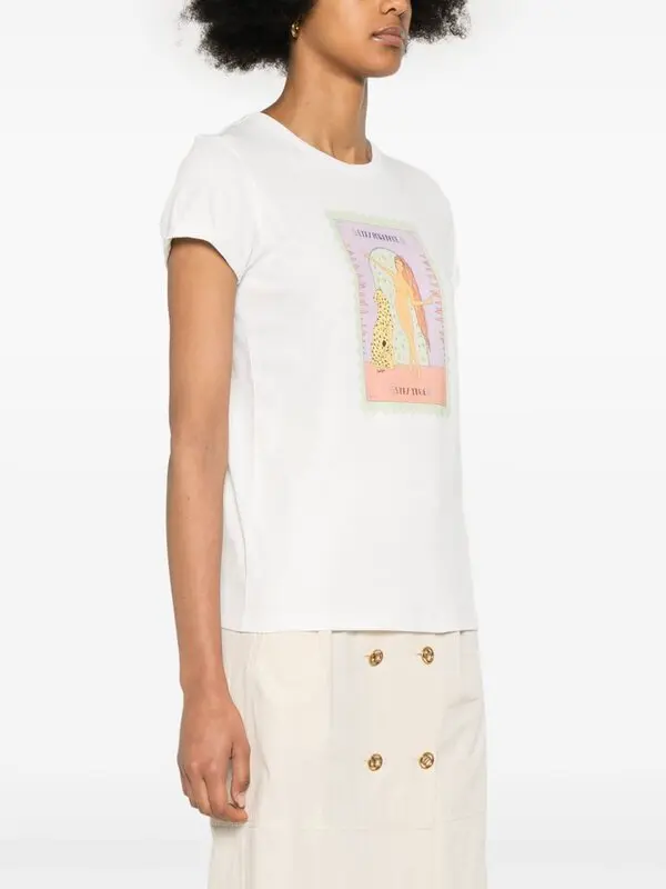 TWINSET Logo-embroidered Cotton T-shirt