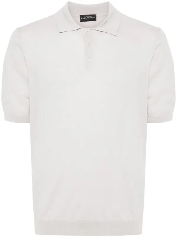 BALLANTYNE Cotton Polo Shirt - Grey