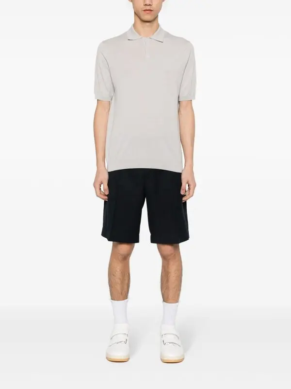 BALLANTYNE Cotton Polo Shirt - Grey