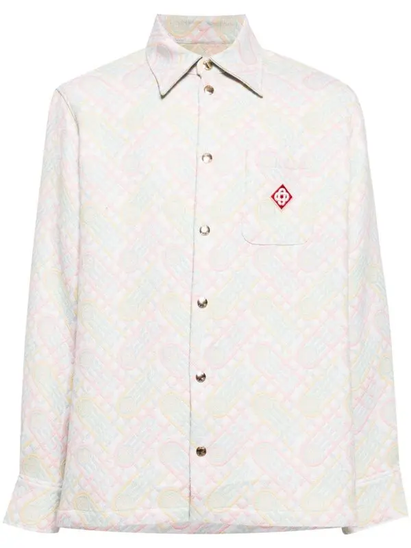 Casablanca Logo-appliqué Monogram-jacquard Jacket