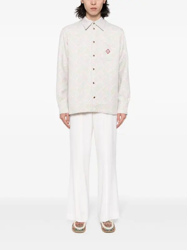 Casablanca Logo-appliqué Monogram-jacquard Jacket
