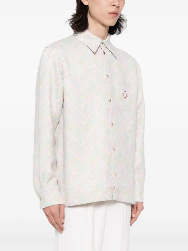 Casablanca Logo-appliqué Monogram-jacquard Jacket