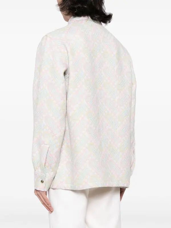 Casablanca Logo-appliqué Monogram-jacquard Jacket