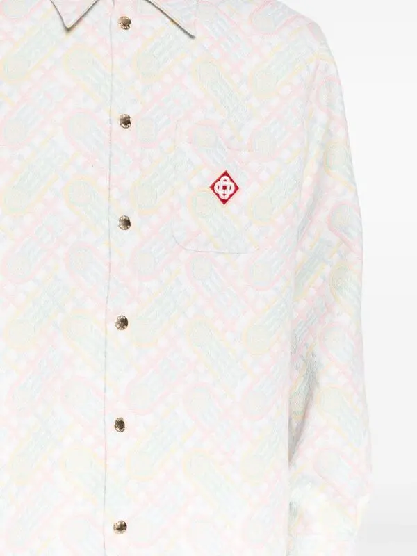 Casablanca Logo-appliqué Monogram-jacquard Jacket