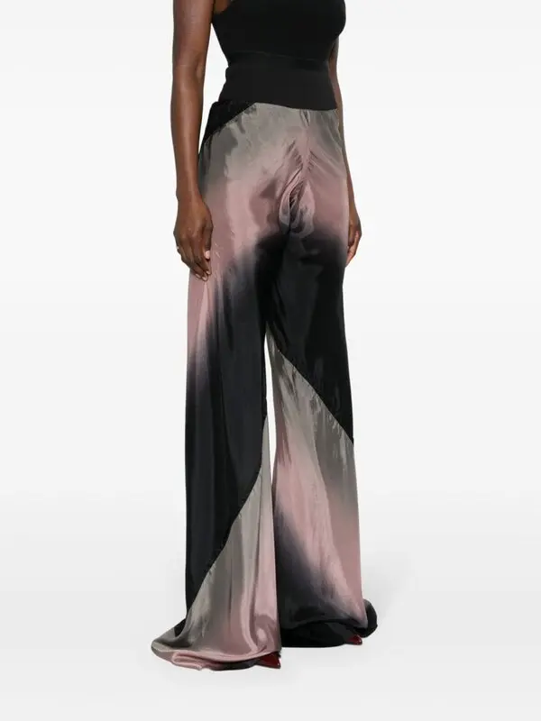 Rick Owens Gradient-effect Panelled Palazzo Pants