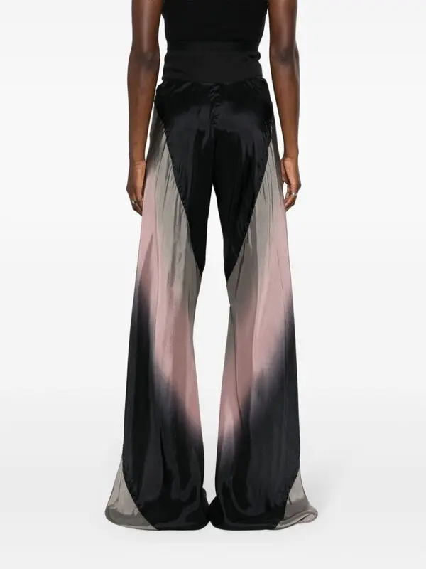Rick Owens Gradient-effect Panelled Palazzo Pants