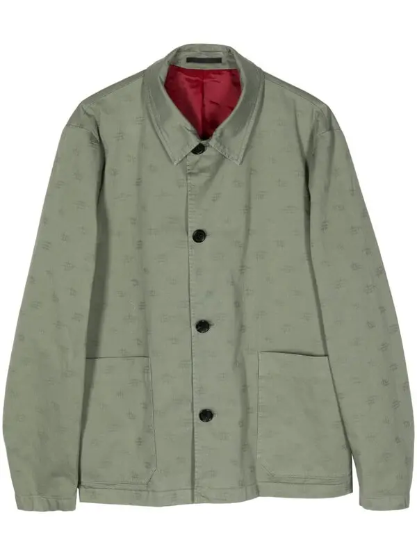 Paul Smith Patterned-jacquard Cotton Shirt Jacket