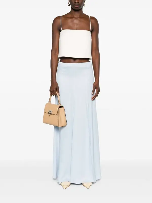 TWINSET High-waisted Flared Maxi Skirt