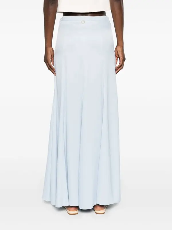TWINSET High-waisted Flared Maxi Skirt