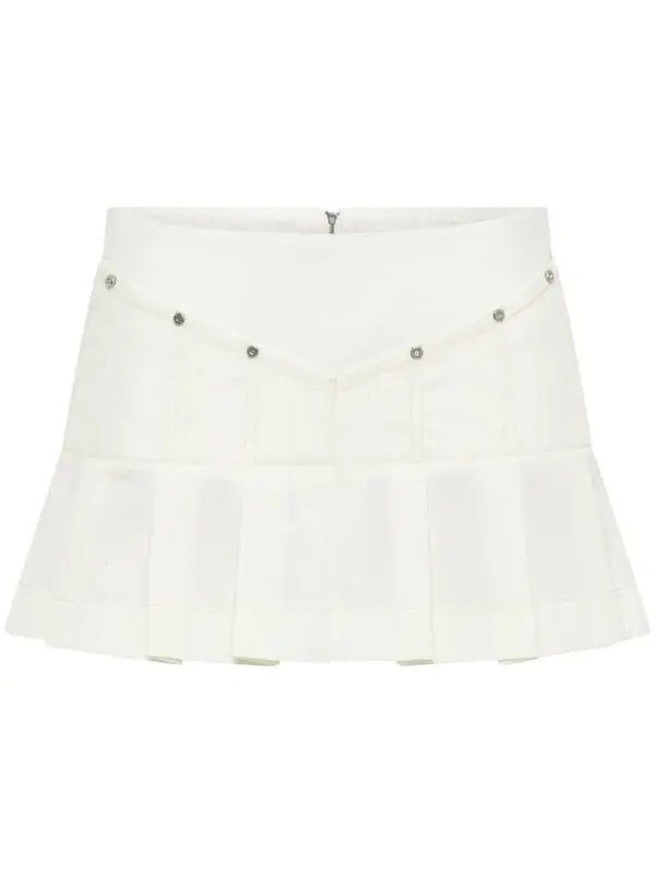 DION LEE Wrench Pleated Mini Skirt