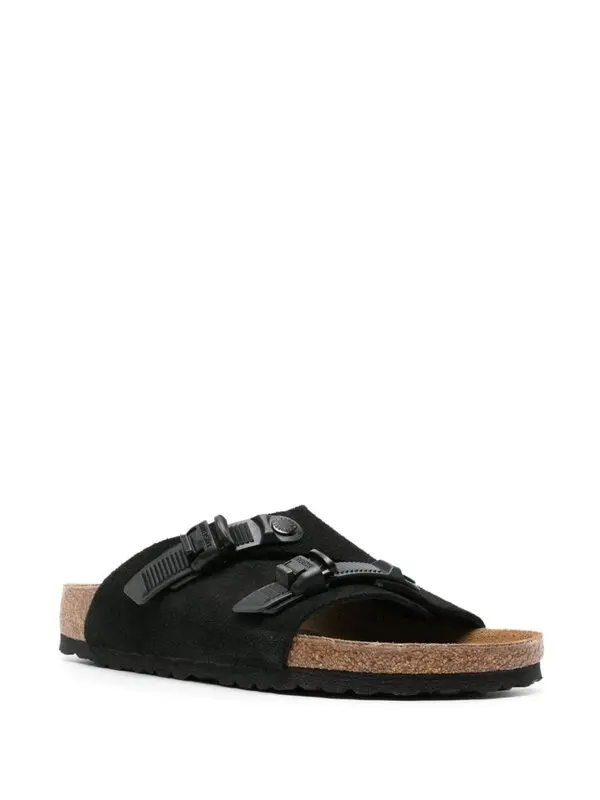 BIRKENSTOCK Zürich Tech Suede Slides - Black