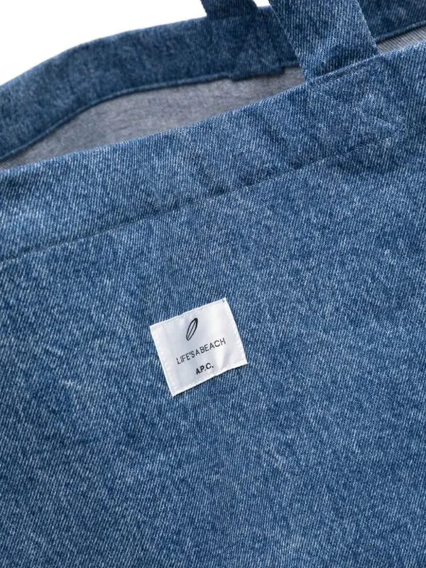 A.p.c. Diane Denim Tote Bag - Blue