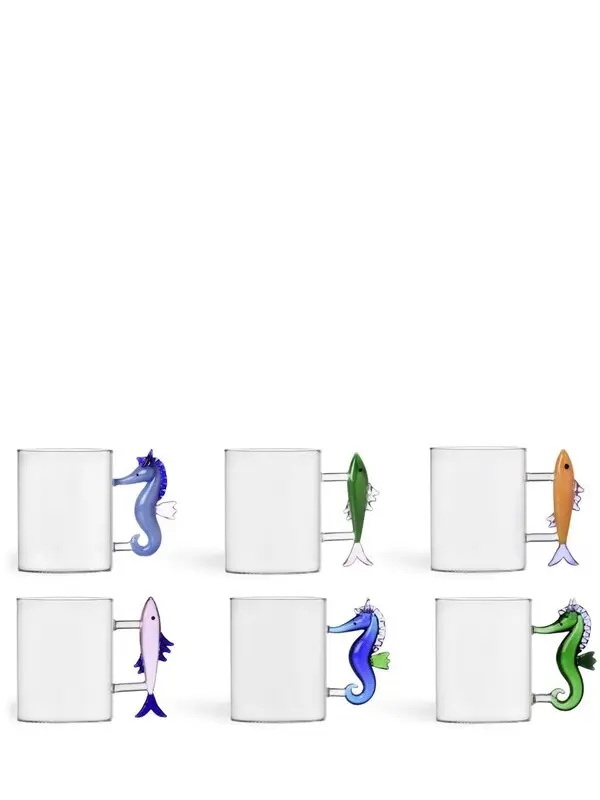 ICHENDORF MILANO Marine Garden Assorted Mugs - White